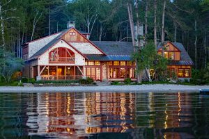 Classic Lakeside Retreat With Private Beach On Lake Sunapee