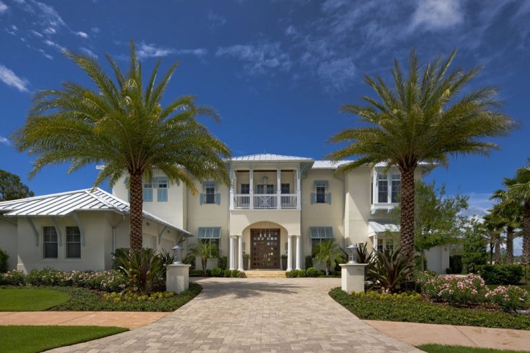 Tropical Caribbean Style Island Colonial Home in Florida