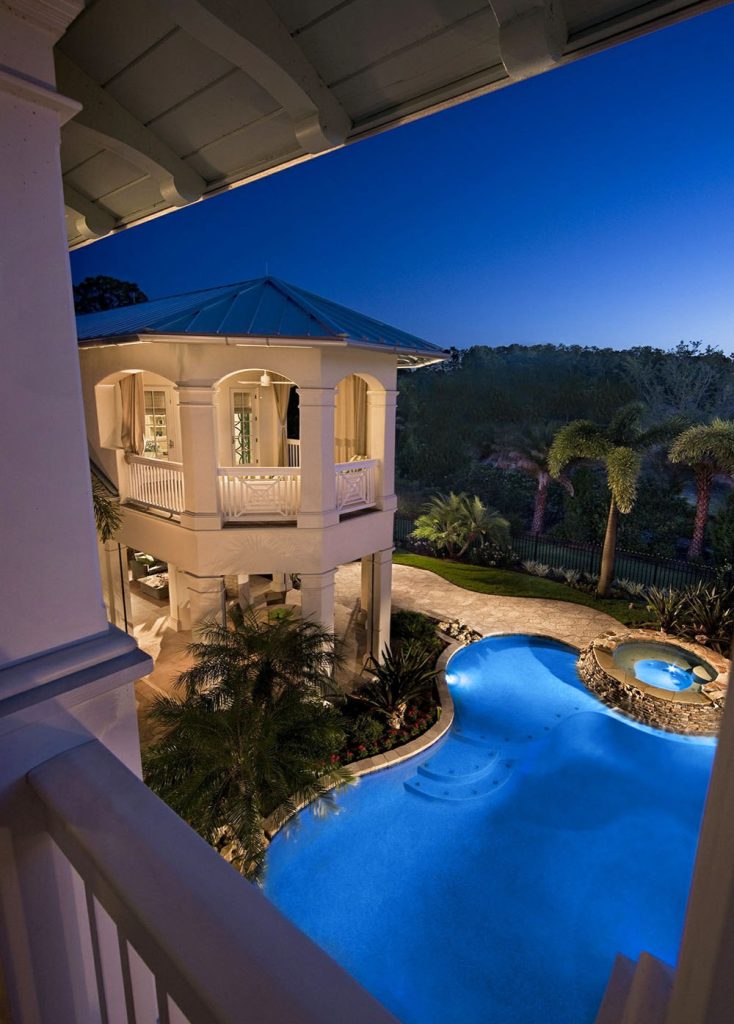 Tropical Caribbean Style Island Colonial Home in Florida