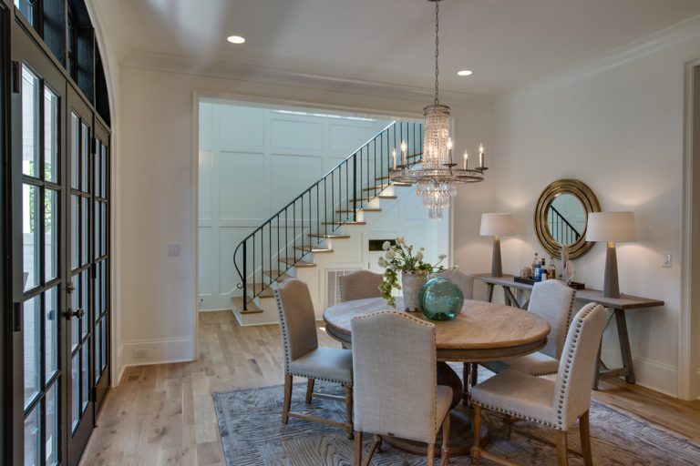 Unique Custom Home with a Transitional Style Façade and Sophisticated ...