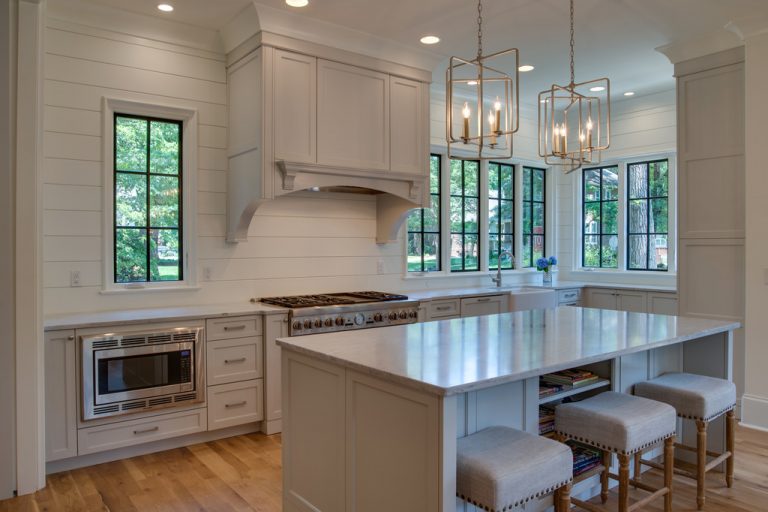 Unique Custom Home with a Transitional Style Façade and Sophisticated ...