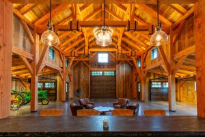 Rustic Timber Frame Party Barn on a Dreamy Country Estate