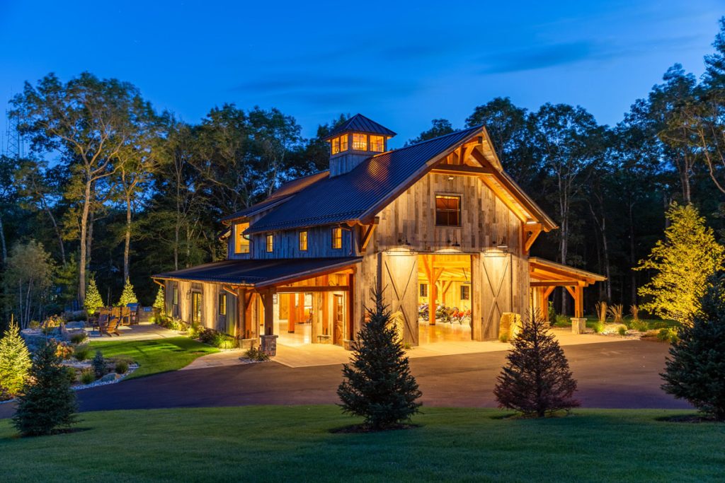 Rustic Timber Frame Party Barn on a Dreamy Country Estate