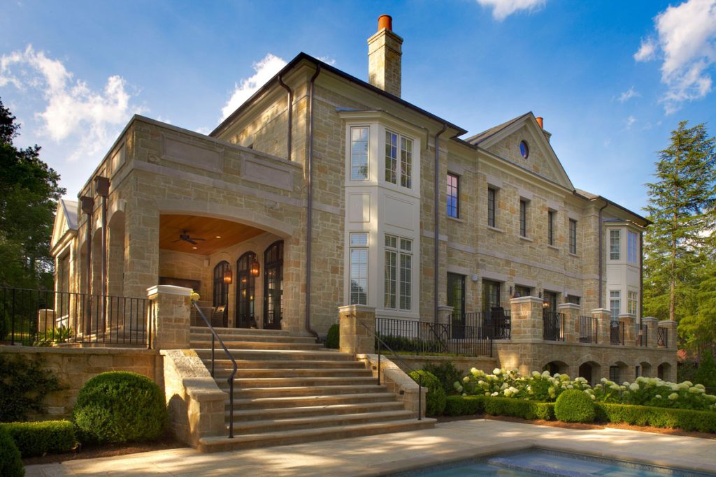 Stone Mansion with Timeless Traditional Exterior Architecture