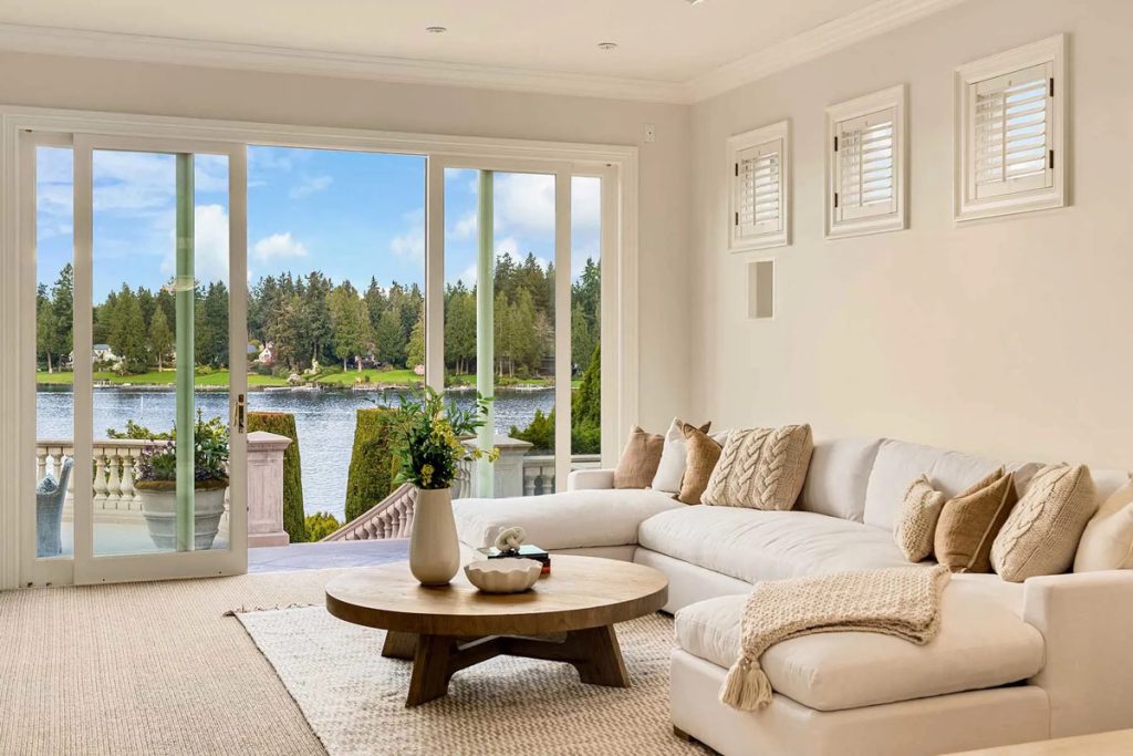 Elegant Classic Waterfront Estate with Sweeping Lake View