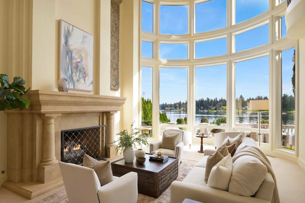 Elegant Classic Waterfront Estate with Sweeping Lake View