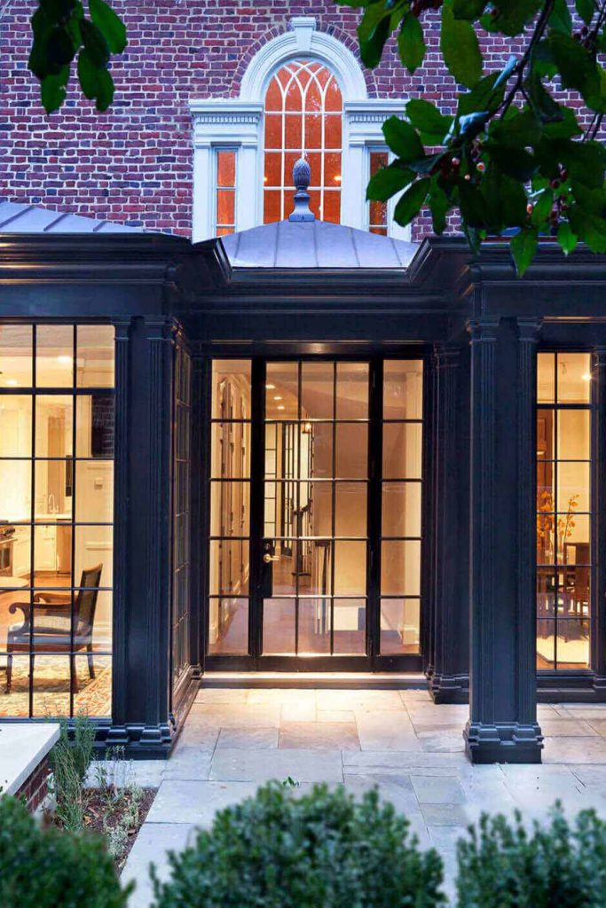 Brick Georgian Revival Historic Home with Modern Conservatory