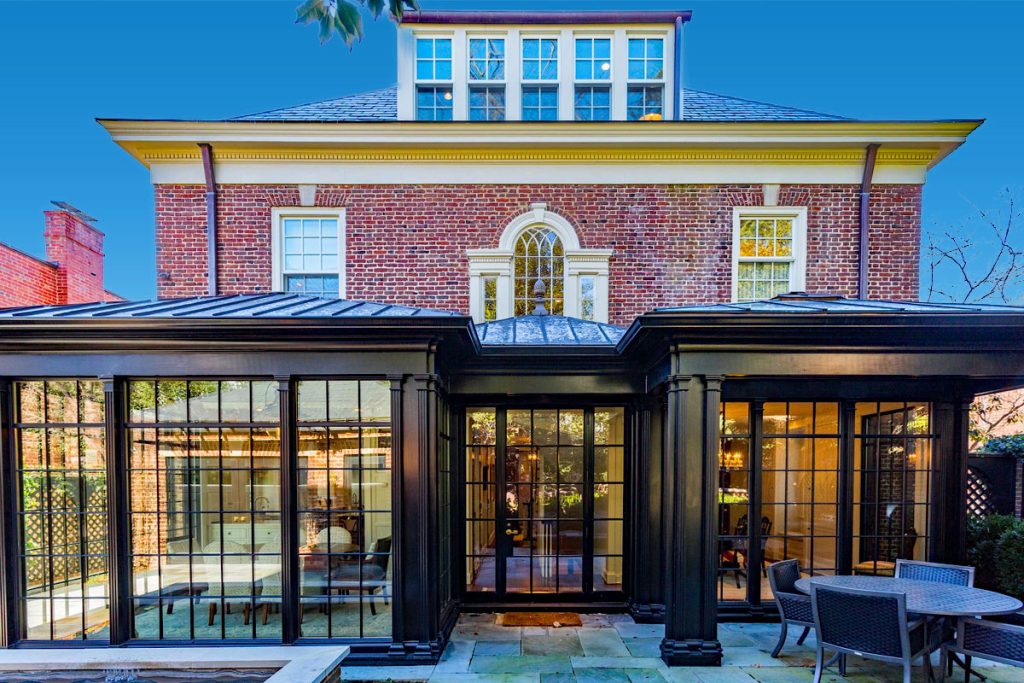 Brick Georgian Revival Historic Home with Modern Conservatory