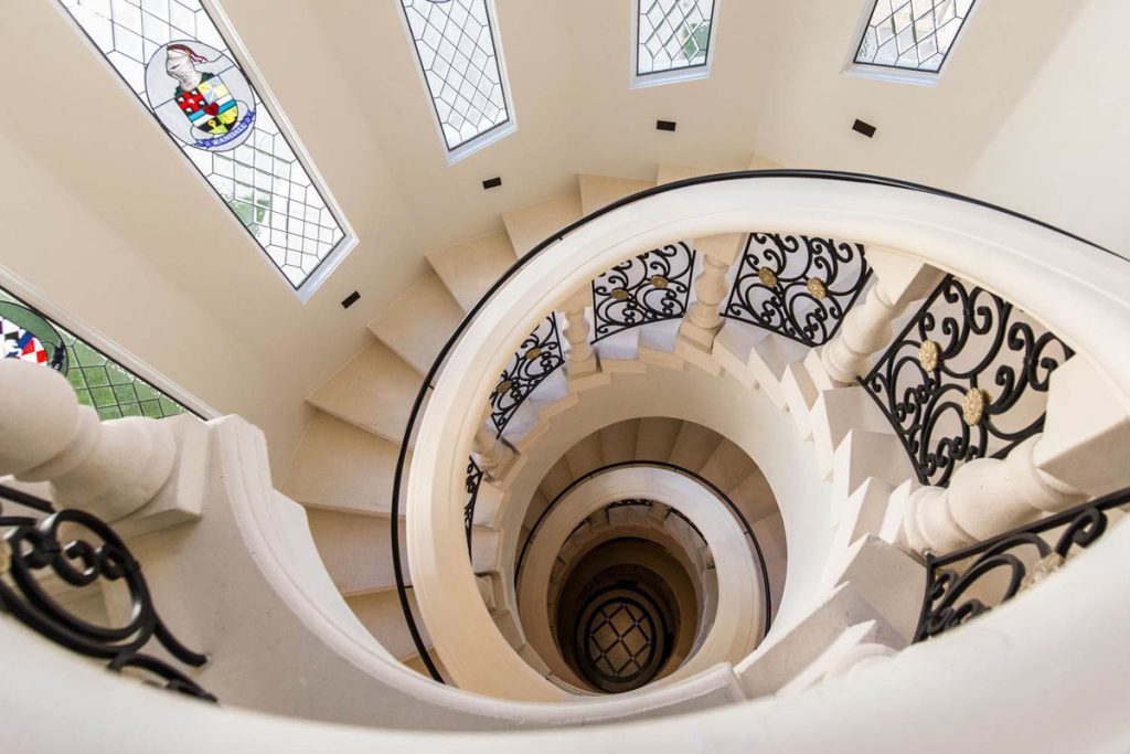 Grand Chateau Style Limestone Mansion in the Rockies