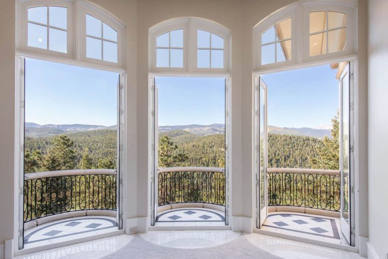 Grand Chateau Style Limestone Mansion in the Rockies