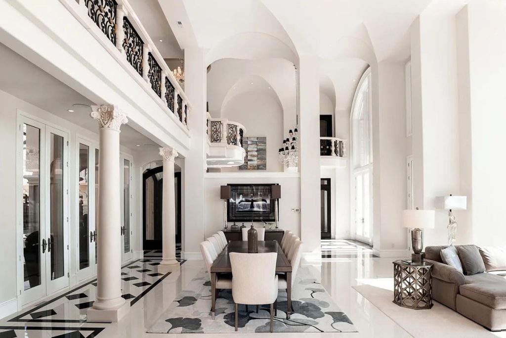 Grand Chateau Style Limestone Mansion in the Rockies