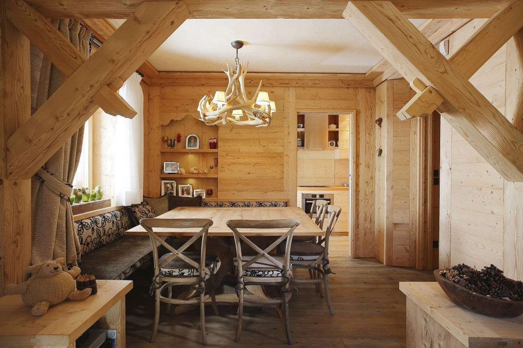 Rustic Alpine Apartment With Natural Wood Elements | iDesignArch ...