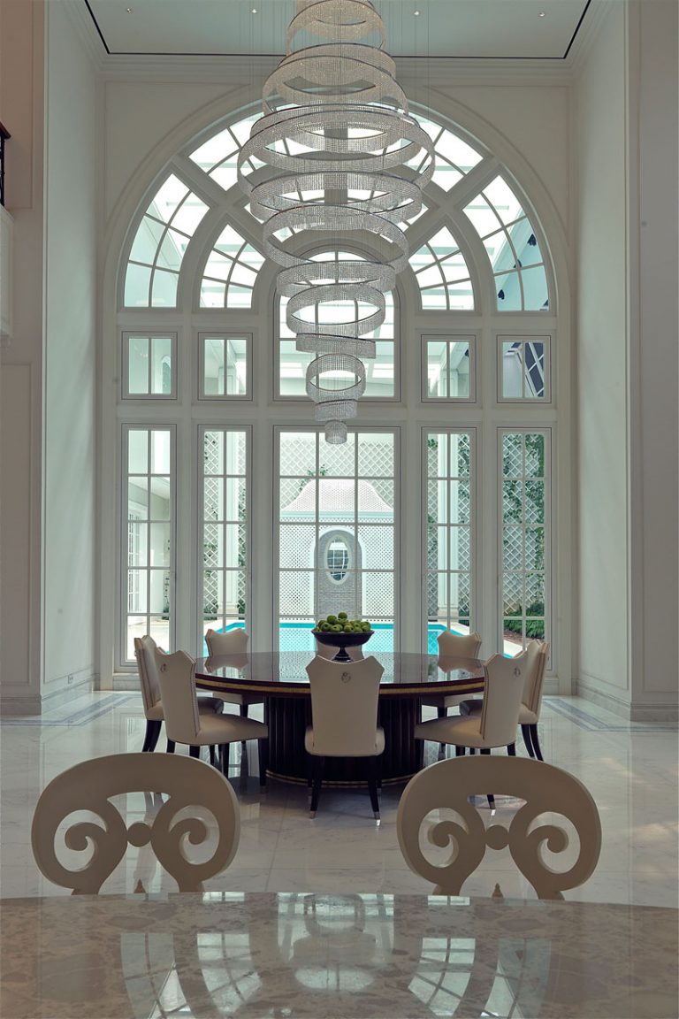 Elegant Villa Double-Height Arched Window | iDesignArch | Interior ...