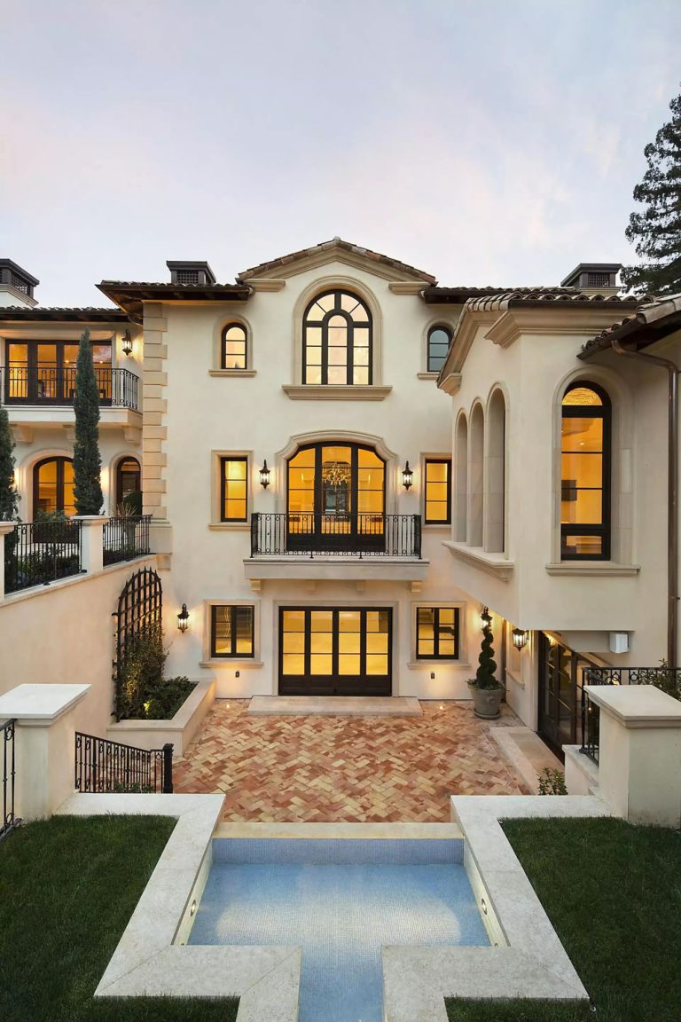 Silicon Valley Italian Villa Designed for Elegant Outdoor Living