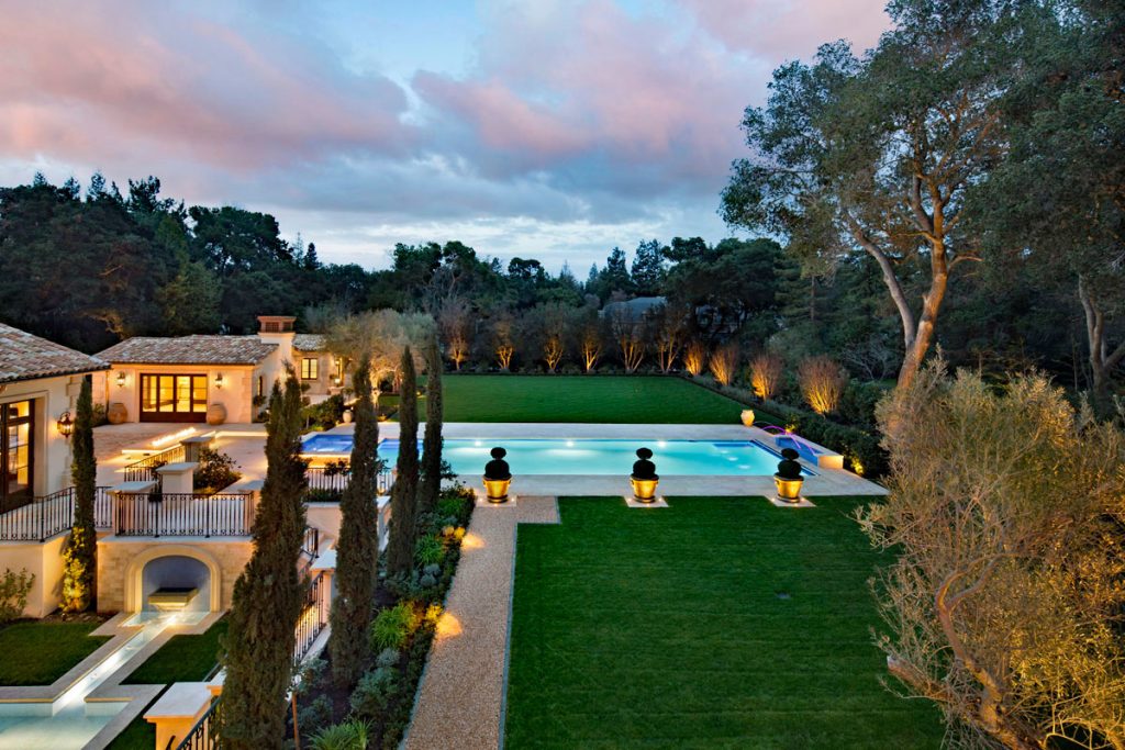 Silicon Valley Italian Villa Designed for Elegant Outdoor Living