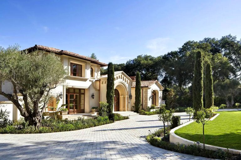 Silicon Valley Italian Villa Designed for Elegant Outdoor Living