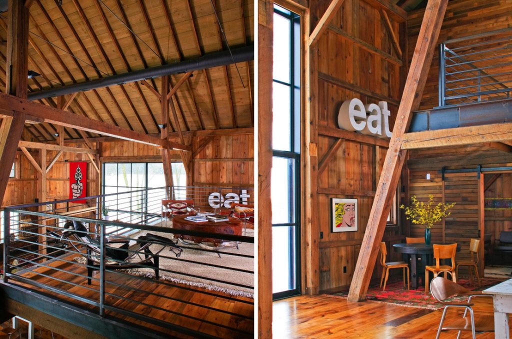 Contemporary Barn House Conversion With Rustic Interiors