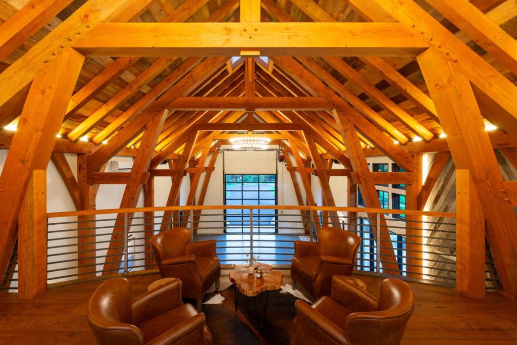 Timber Frame Party Barn on a Picturesque Country Estate