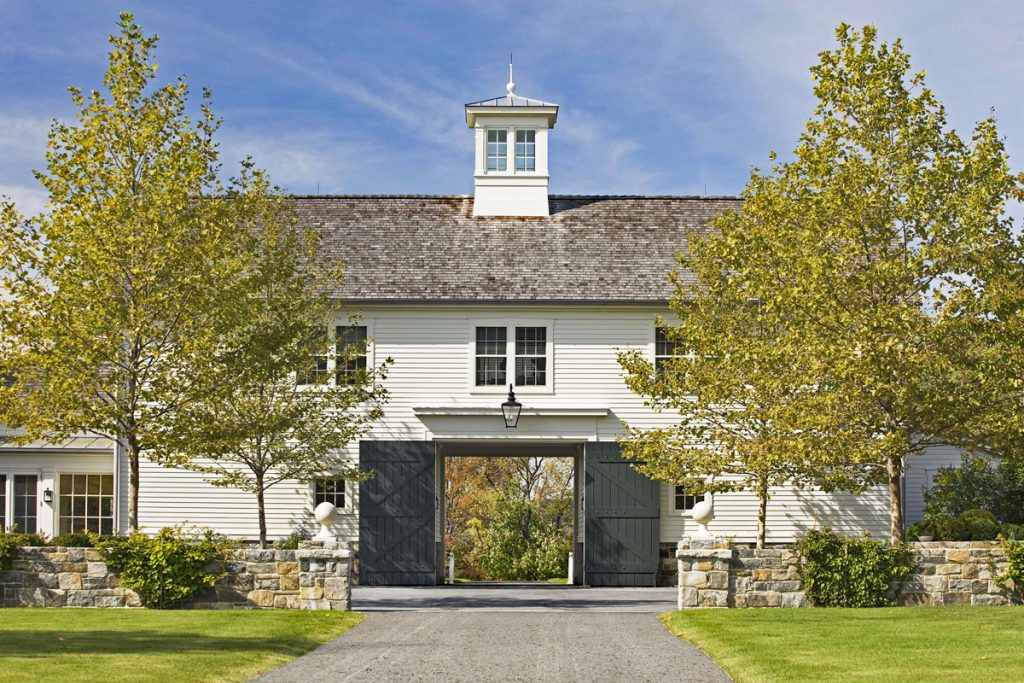 Colonial Revival Stone Farmhouse in Picturesque Countryside
