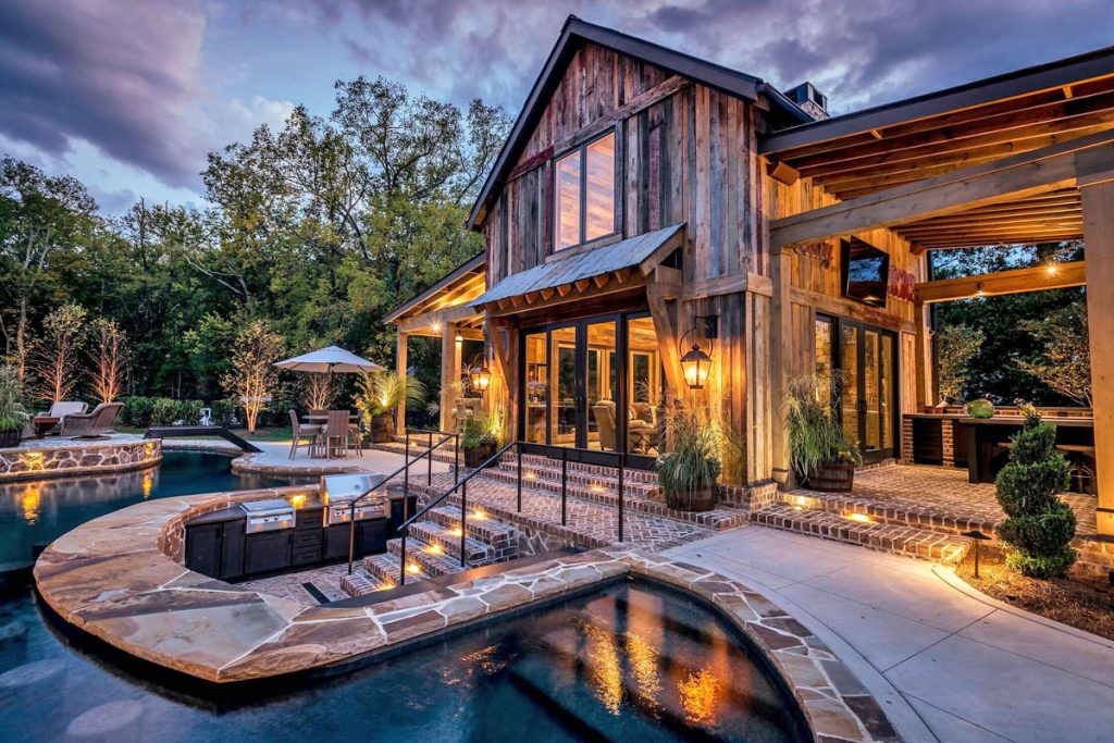 Rustic Country Estate With A Spectacular Backyard Oasis