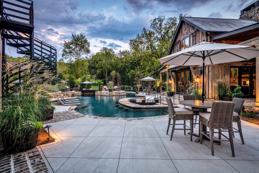 Rustic Country Estate With A Spectacular Backyard Oasis