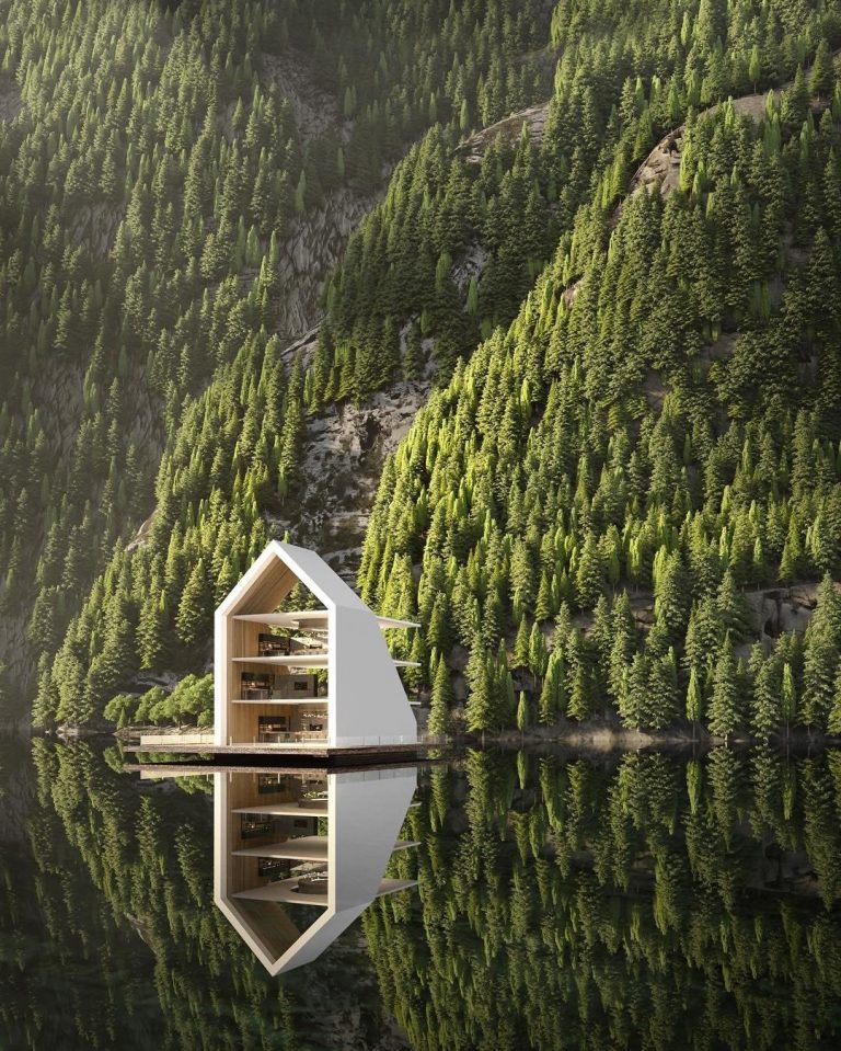 Amazing Renderings of Concept Houses Surrounded by Stunning Sceneries ...