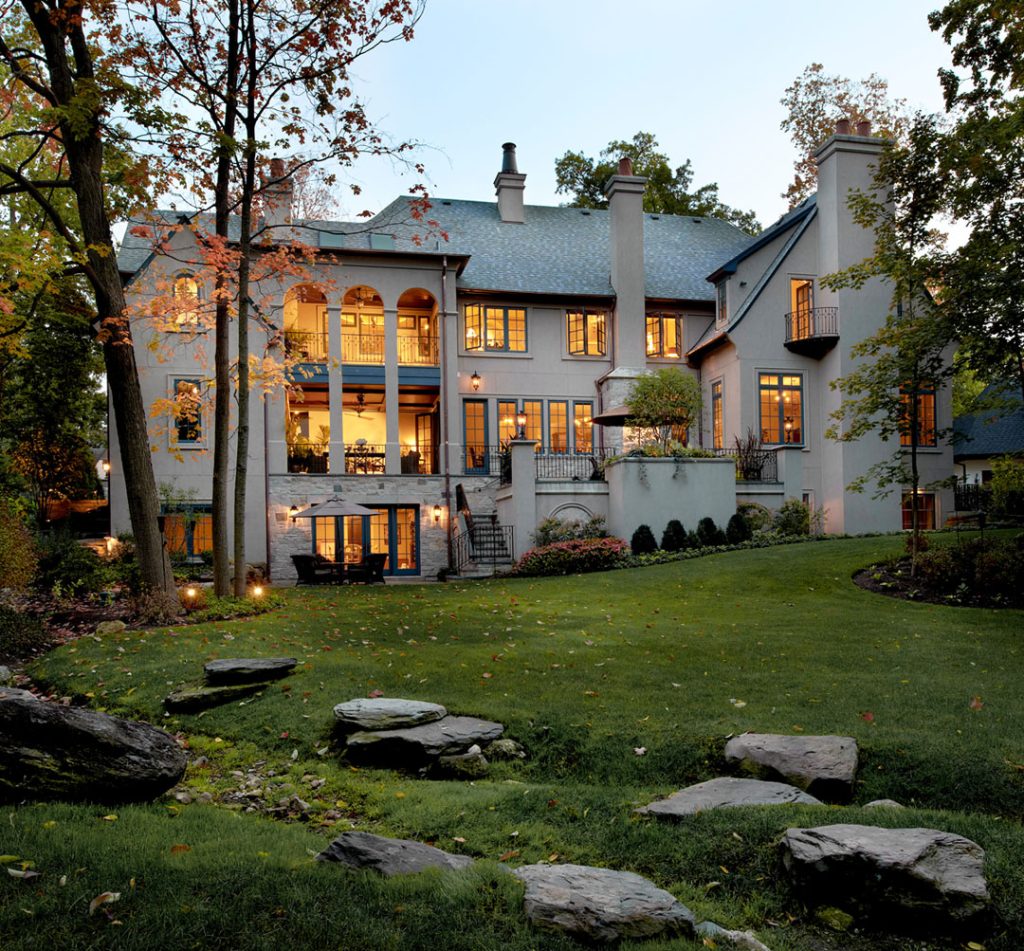 Transitional House with Classic European Architectural Style
