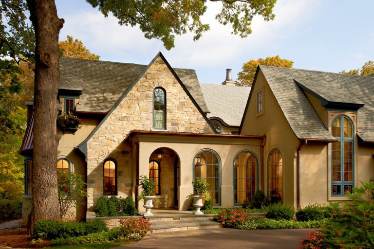 Transitional House with Classic European Architectural Style