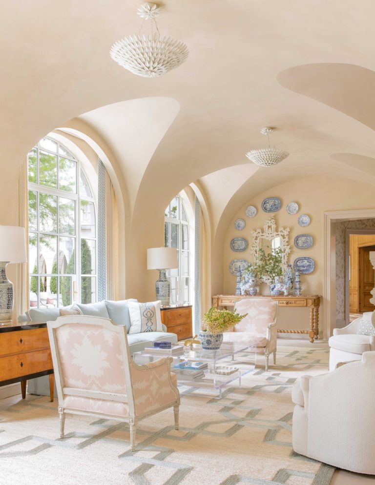 Transitional French Style Mansion with Classic Parisian Flair