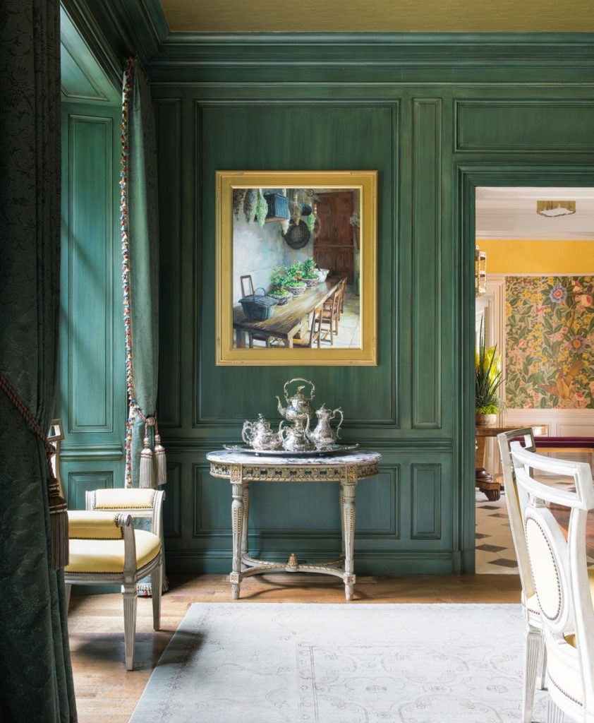 Transitional French Style Mansion with Classic Parisian Flair