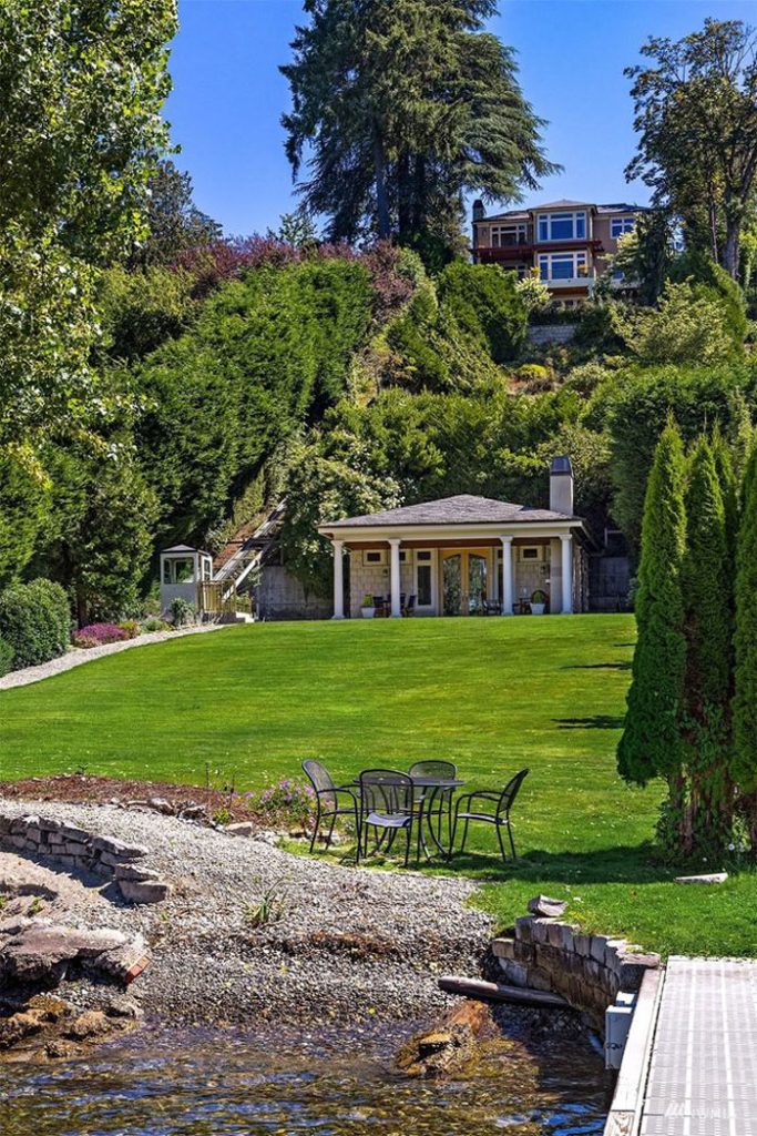 Unique Waterfront Estate with Its Own Tram Down to the Lake