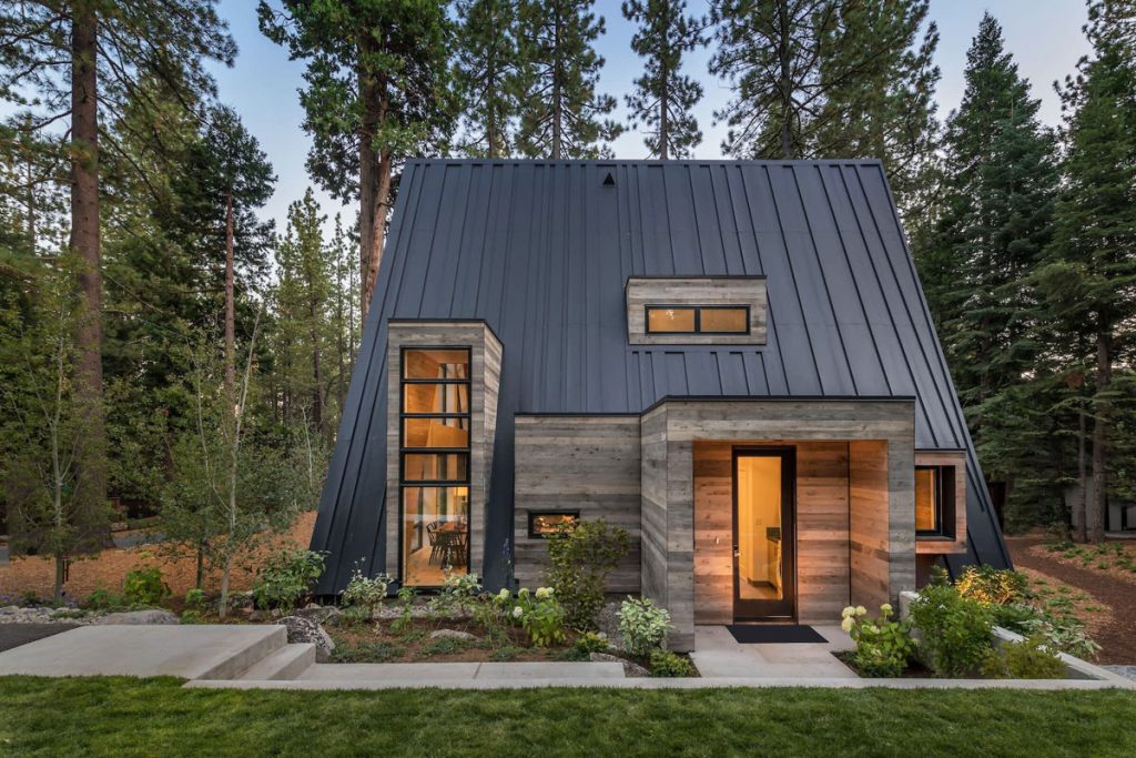 Modernized A-Frame Cottage with Dramatic Architecture