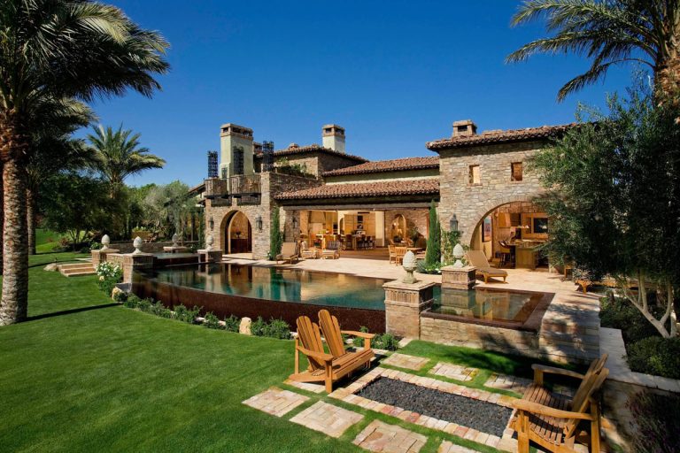 Tuscan Village Farmhouse Style Golf Estate in the Desert