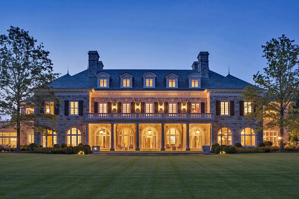 Georgian Style Stone Mansion Recreates Old World Grandeur