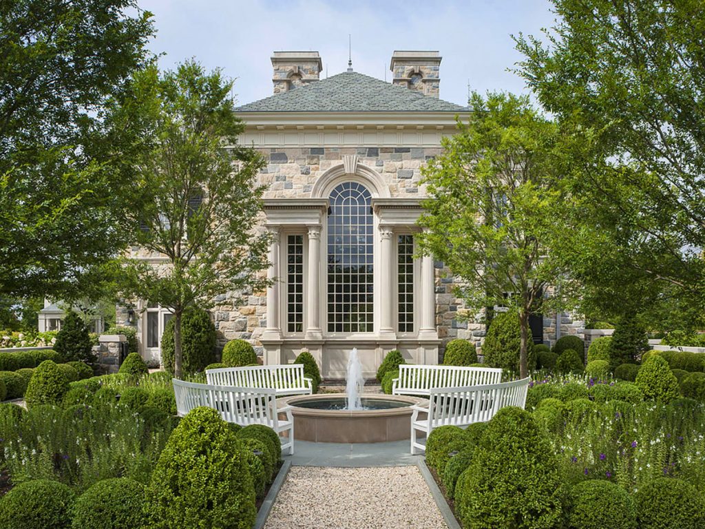 Georgian Style Stone Mansion Recreates Old World Grandeur