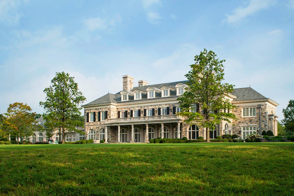 Georgian Style Stone Mansion Recreates Old World Grandeur