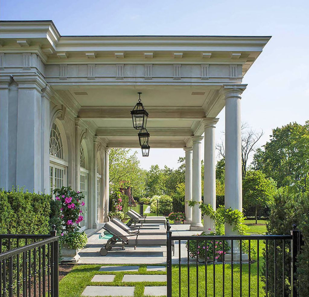Georgian Style Stone Mansion Recreates Old World Grandeur