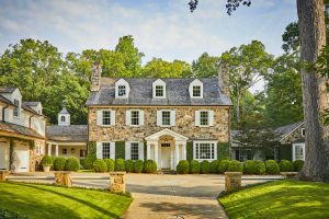 Timeless Country Stone House with Meticulous Landscaping