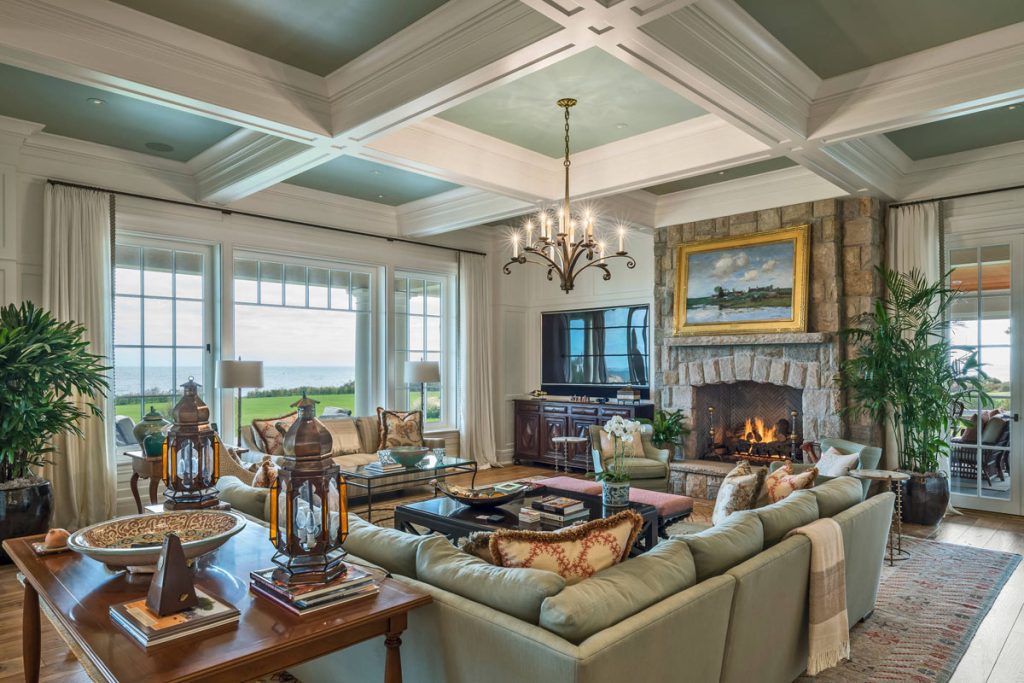 Timeless Classic Seaside Stone House with Rustic Elegance