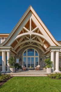Timeless Classic Seaside Stone House with Rustic Elegance