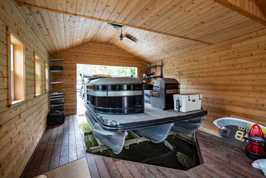 Resort-Style Lakeside Home with Boathouse