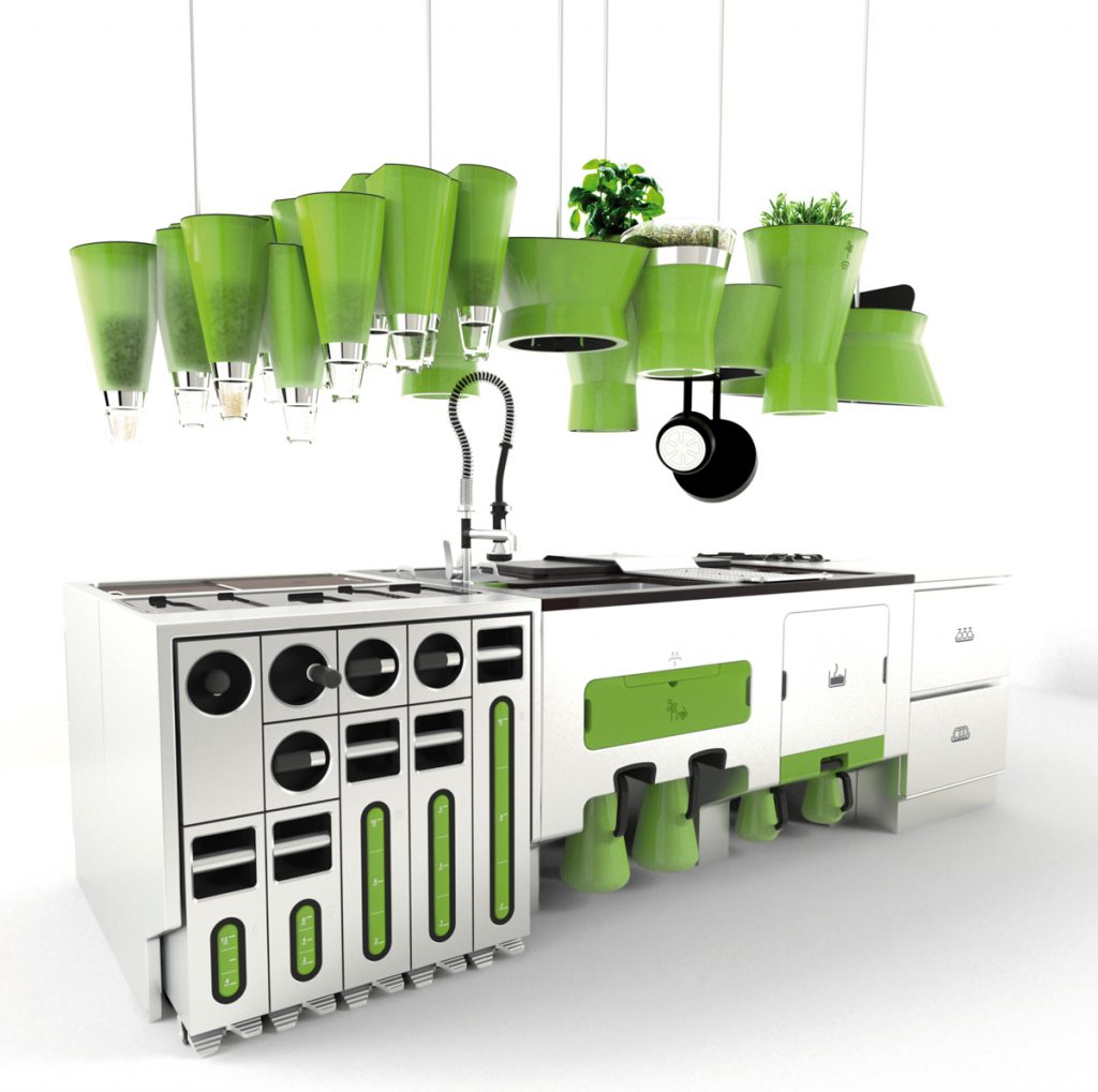 Eco-Friendly Futuristic Kitchen | iDesignArch | Interior Design ...