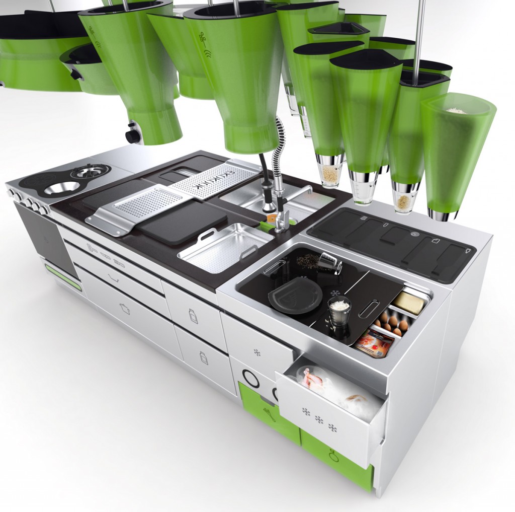 Eco-Friendly Futuristic Kitchen | iDesignArch | Interior Design ...