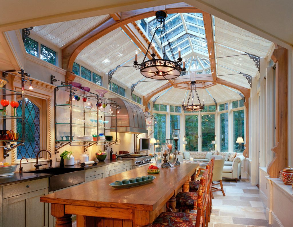 Delightful Custom English Glass Kitchen Conservatory