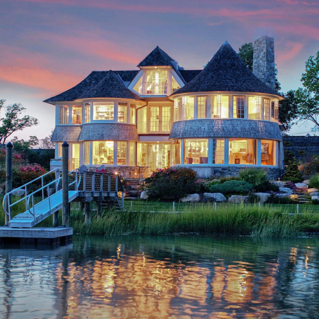 Step Inside this Unique Home with a Glass Rotunda Library