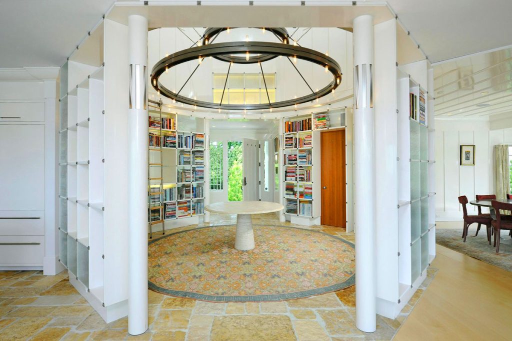 Step Inside this Unique Home with a Glass Rotunda Library