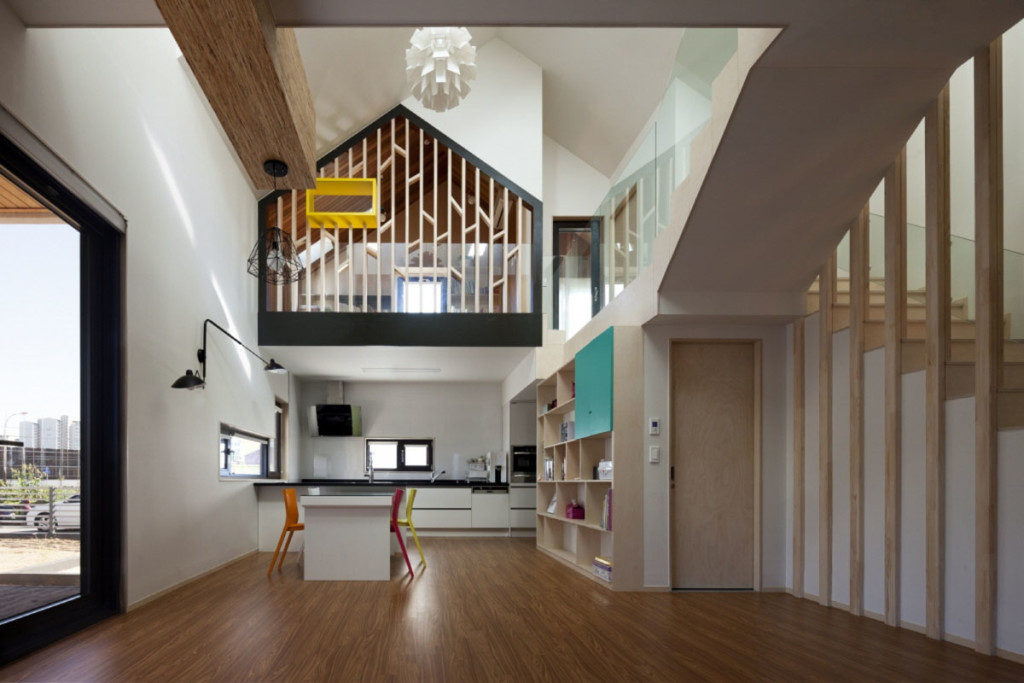 Modern T-Shaped House In South Korea | iDesignArch | Interior Design ...