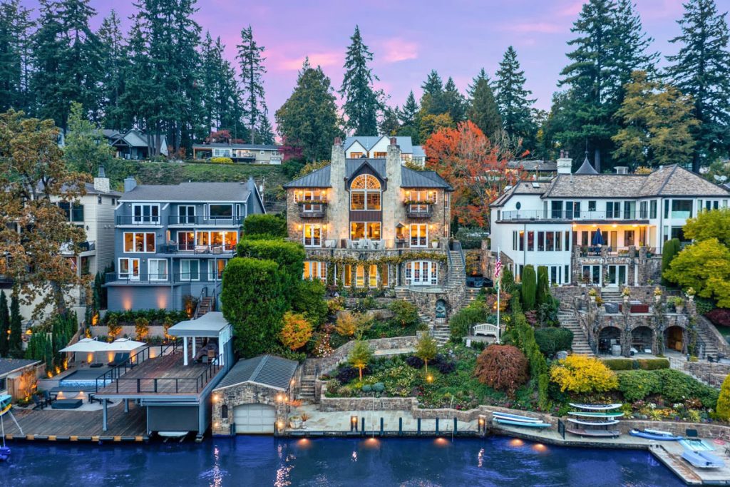 Chateau-Style Home Captures the Romance of Lakeside Living