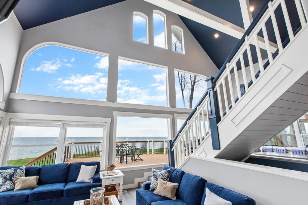 Charming Beach House with Panoramic Views of Lake Michigan