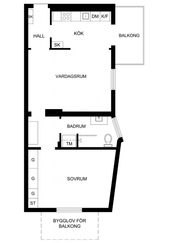 Small Apartment with Well-Planned Layout and Luxurious Contemporary Design